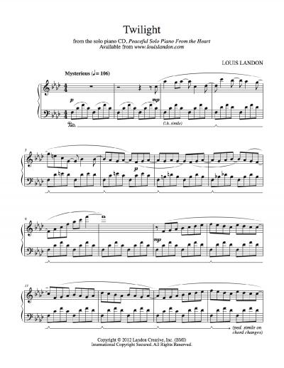 Twilight - Peaceful Solo Piano