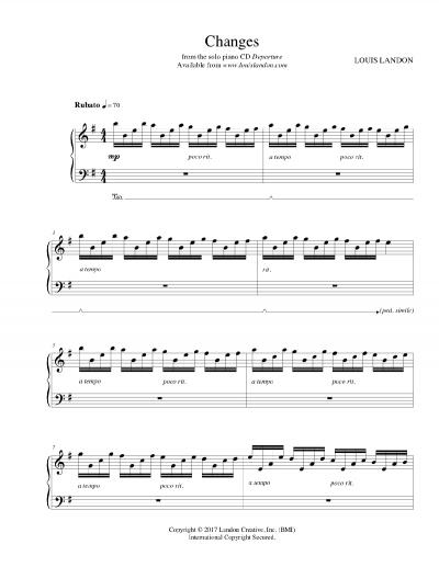 Changes - Sheet Music