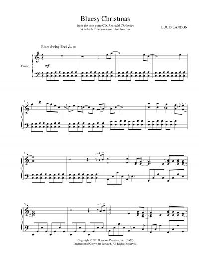 Bluesy Christmas - Peaceful Christmas - Solo Piano